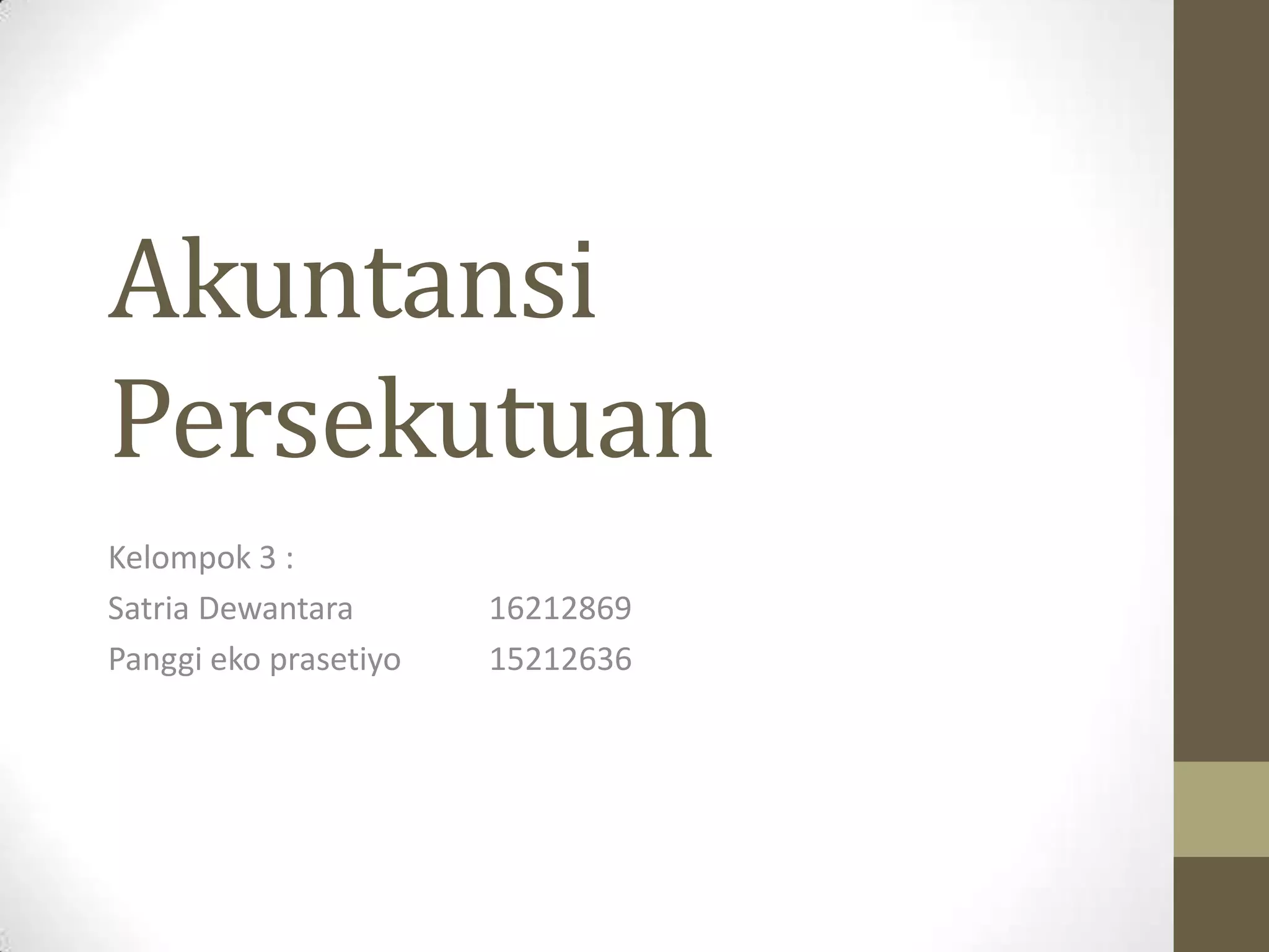 Akuntansi persekutuan | PPTX