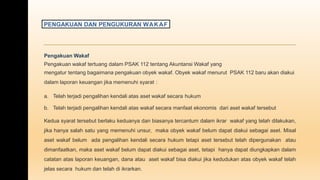 akuntansi wakaf untuk mahasiswa stail 2023 | PPTX