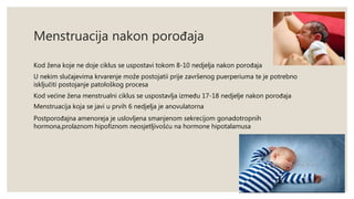 Uspostavljanje menstrualnog ciklusa | PPT