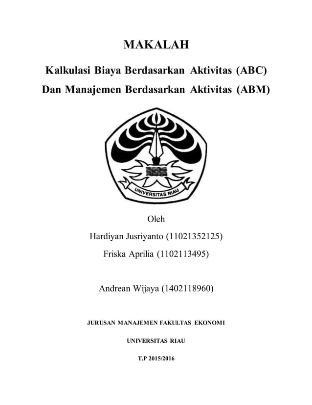 Akutansi manajemen abc & abm | PDF