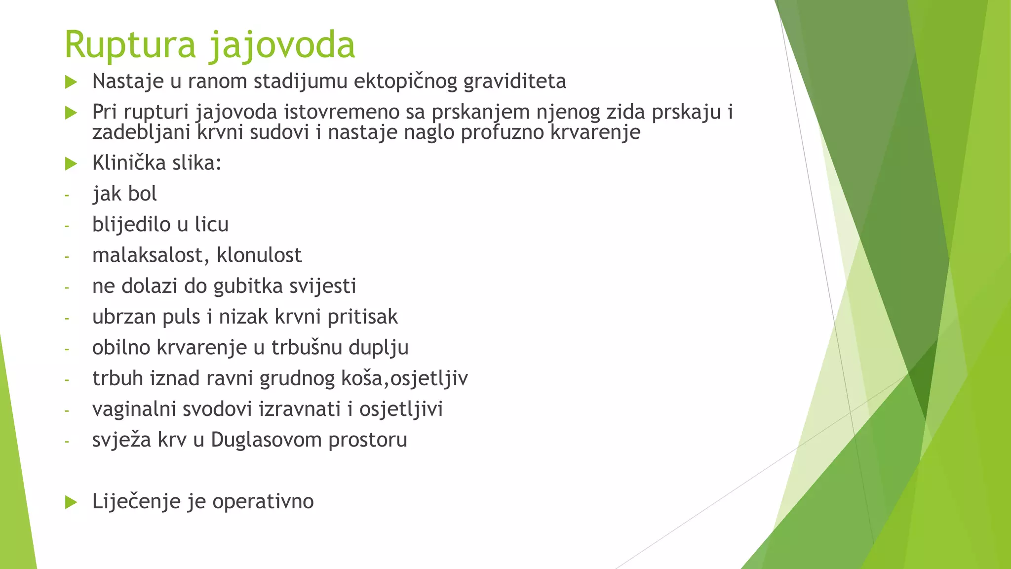 Akutna stanja u ginekologiji | PPTX