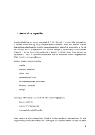 Akutni hepatitis | DOC
