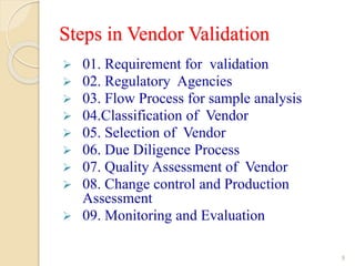 vendor validation by akshay kakde | PPTX