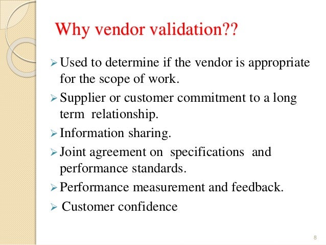 vendor validation by akshay kakde