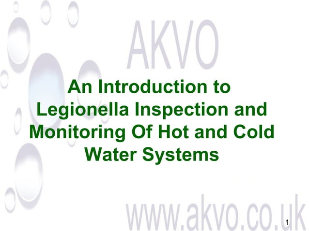 Akvo hot and cold water systems inspection | PPT