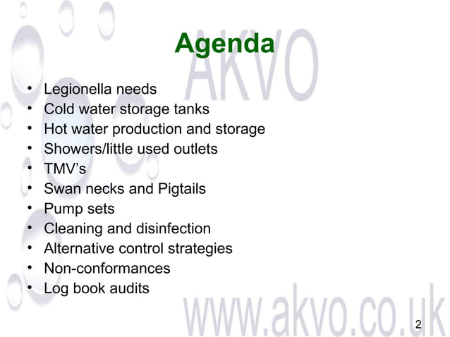 Akvo hot and cold water systems inspection | PPT