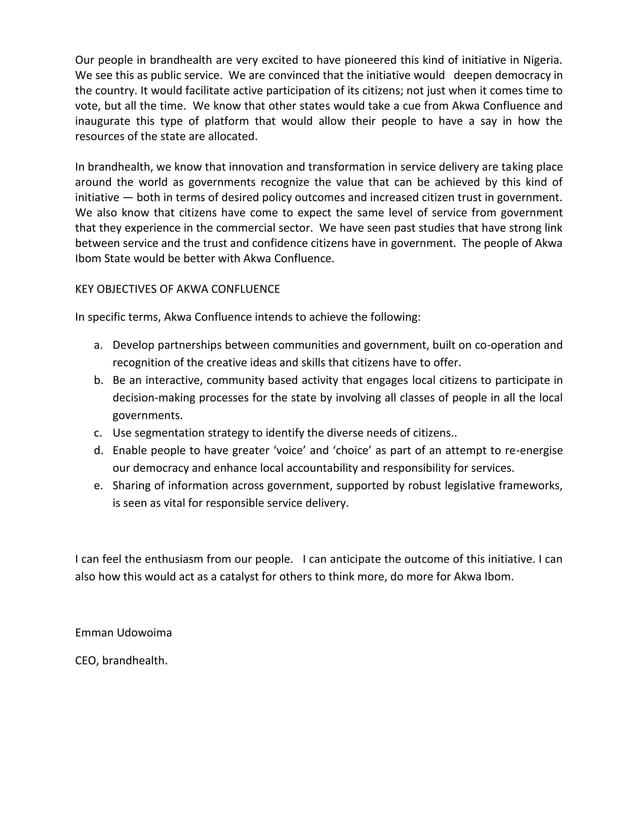 Akwa confluence | DOCX