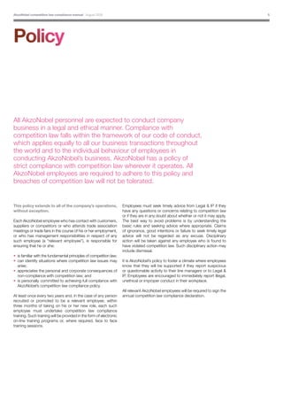 Akzo nobel competition_law_compliance_manual_tcm9-16085 | PDF