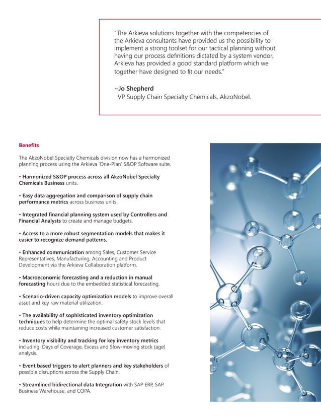 AkzoNobel Specialty Chemicals Achieves a One-Plan Harmonized S&OP ...
