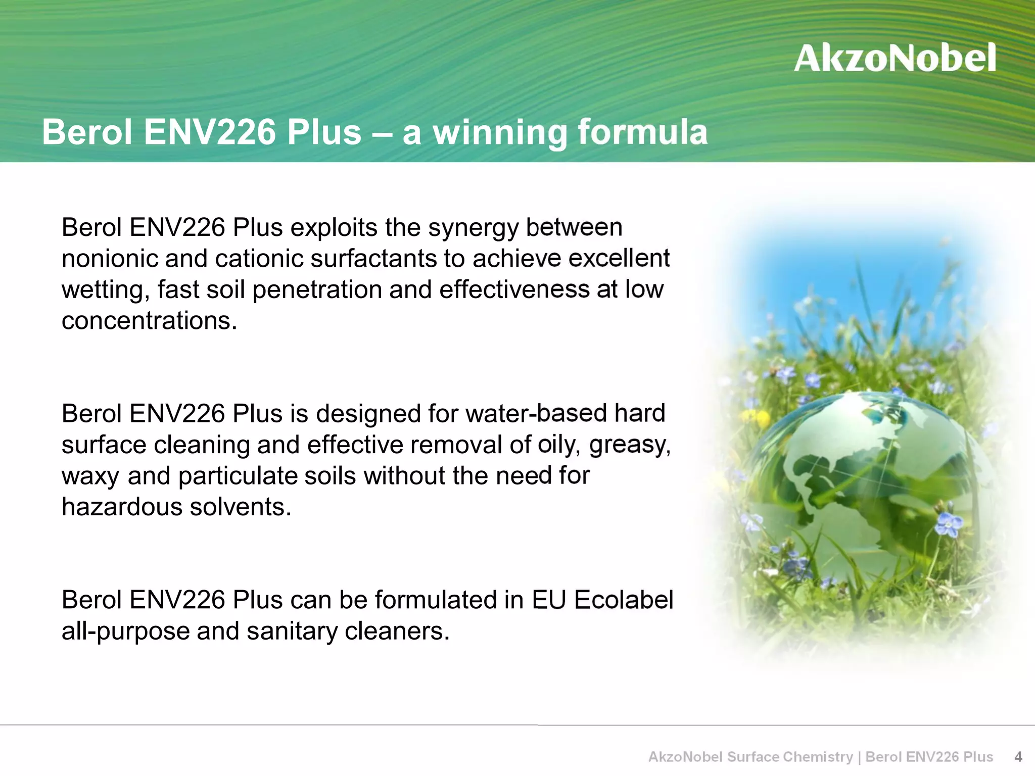 Berol® ENV226 Plus - a formulator’s delight | PDF