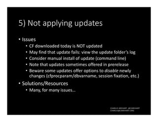 10 common cf server challenges | PPT