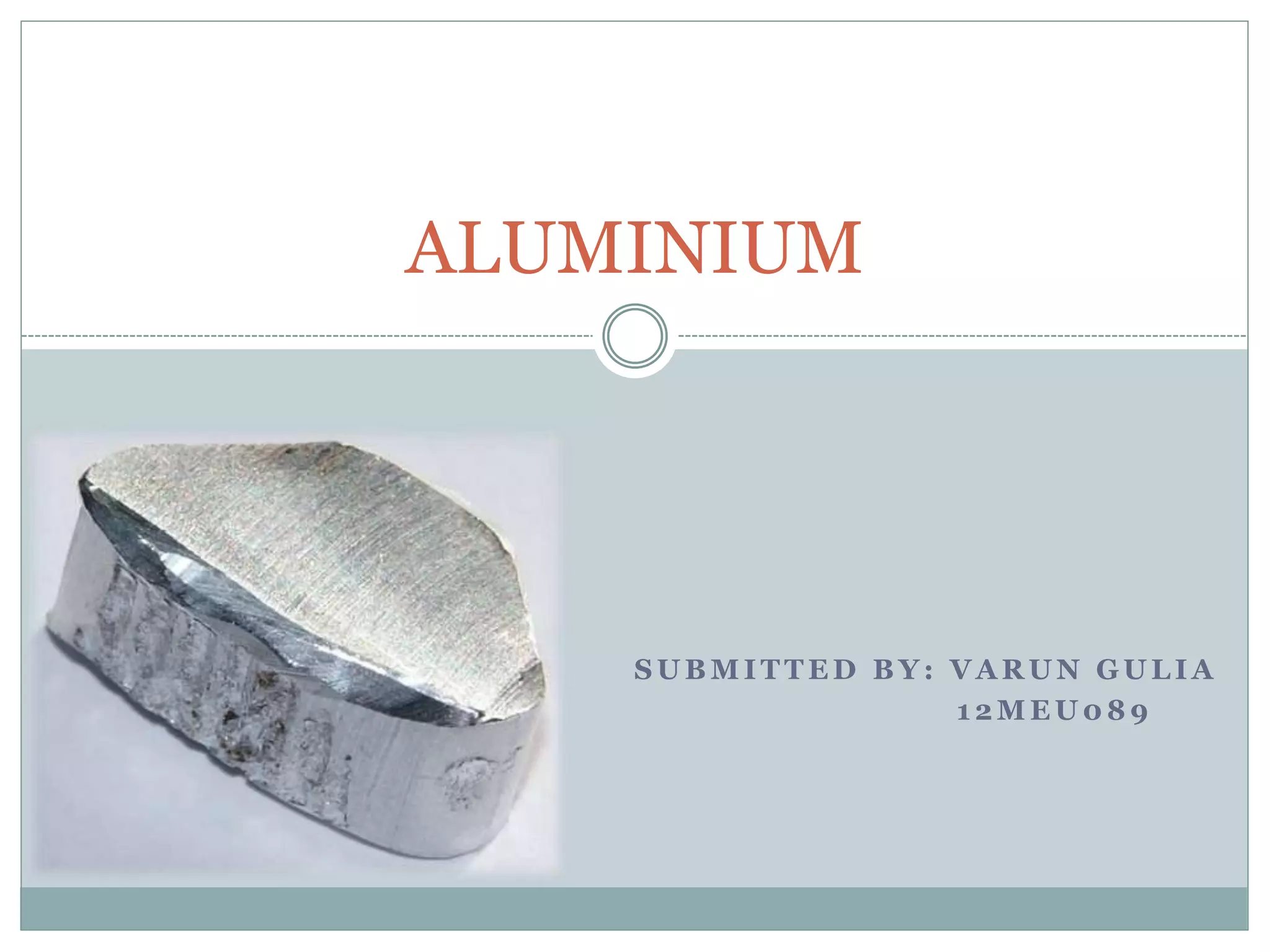 Aluminium | PPTX