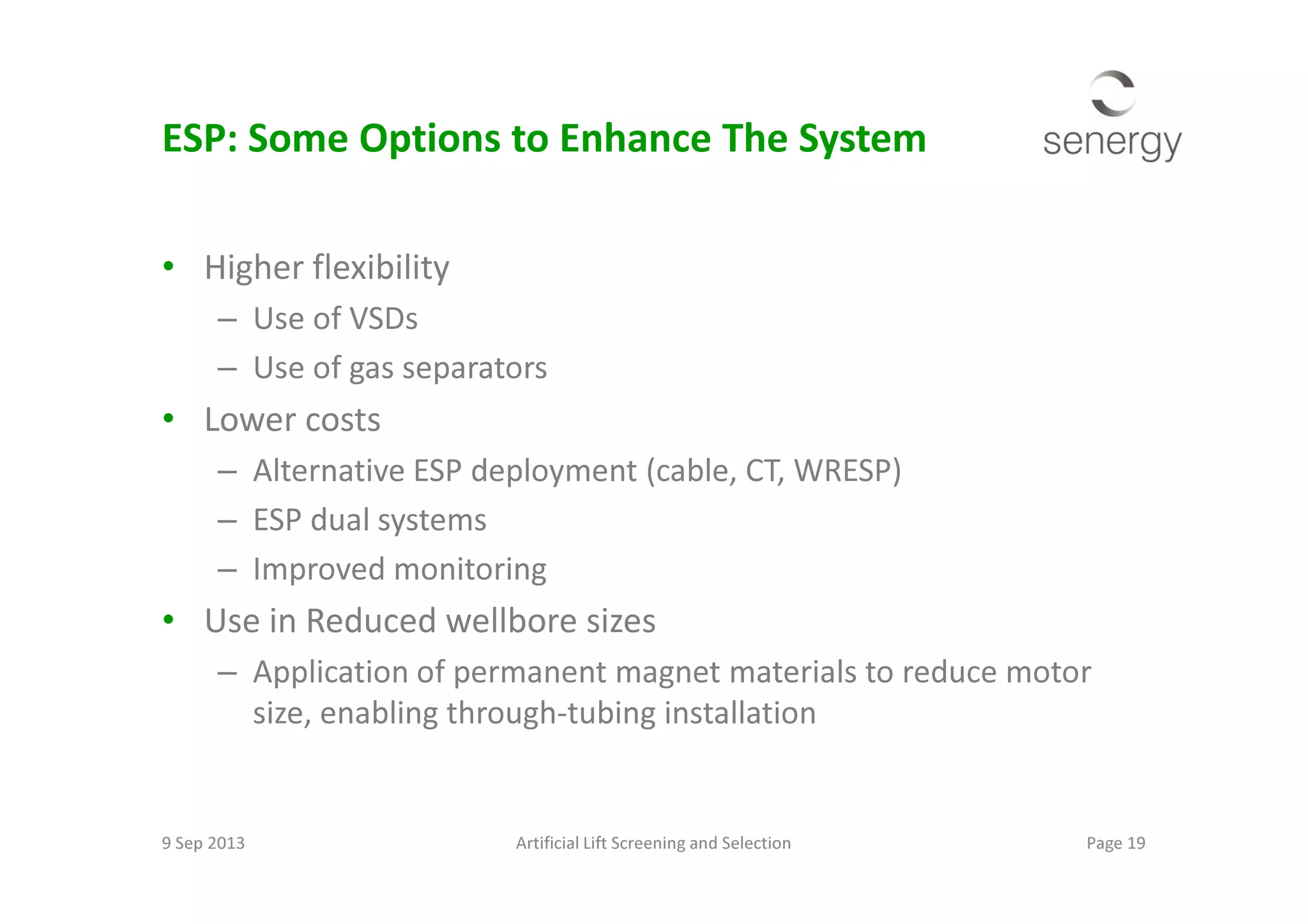 Artificial Lift Screening and Selection | PDF