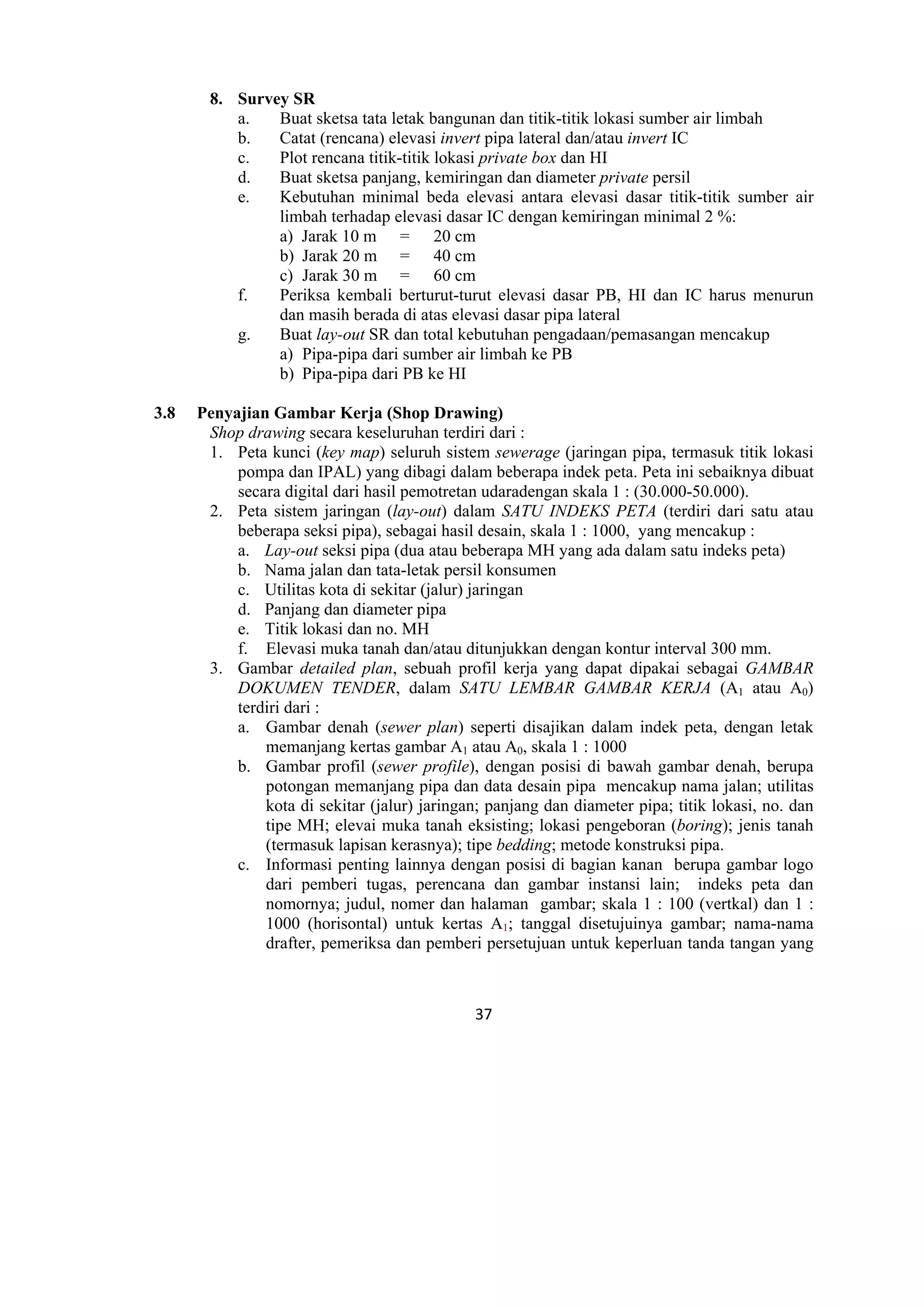 Perencanaan pengelolaan air limbah dengan sistem terpusat | PDF