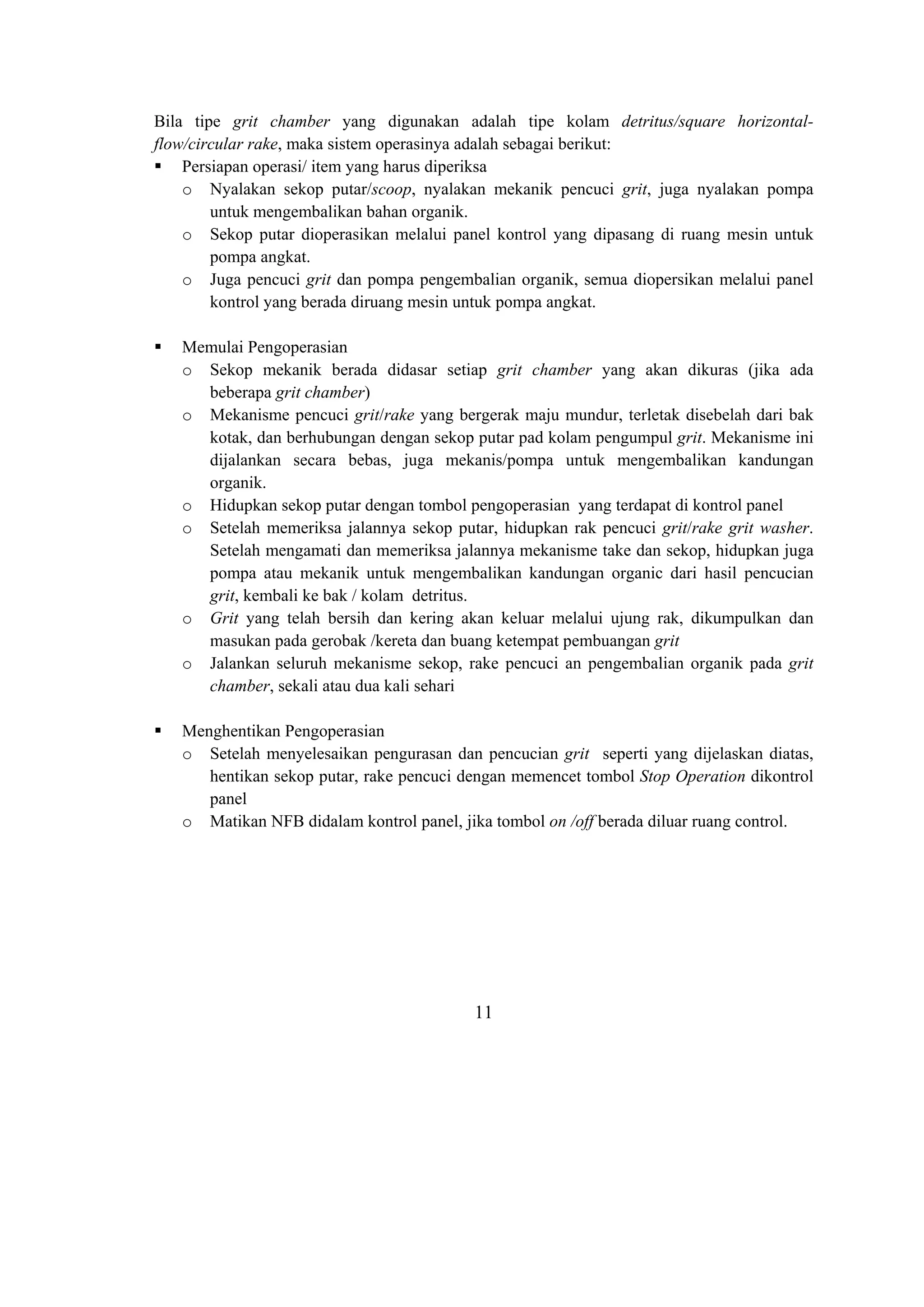 Pedoman pengoperasian dan pemeliharaan ipal | PDF