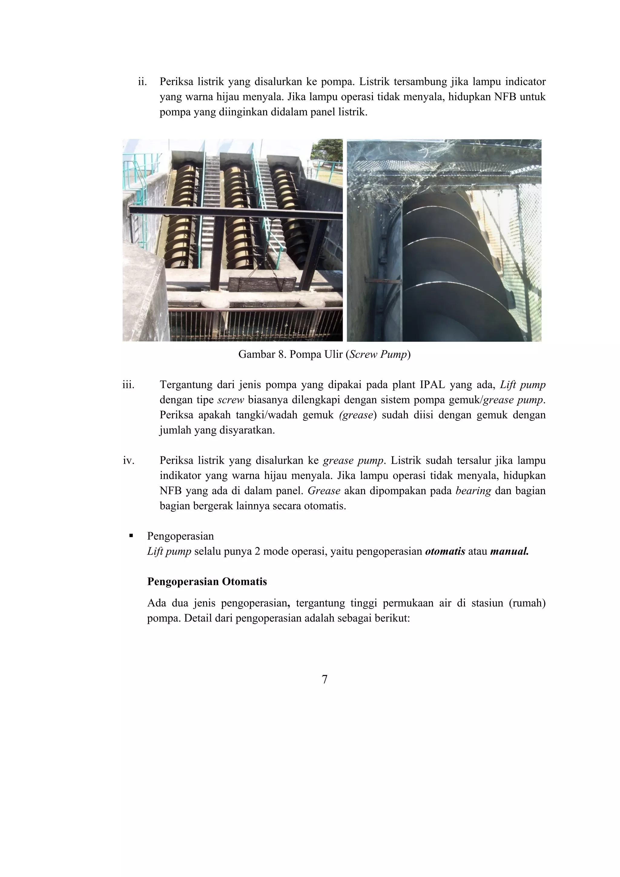 Pedoman pengoperasian dan pemeliharaan ipal | PDF