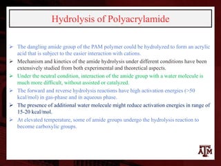 Acidic and Alkaline Hydrolysis of Polyacrylamide | PDF
