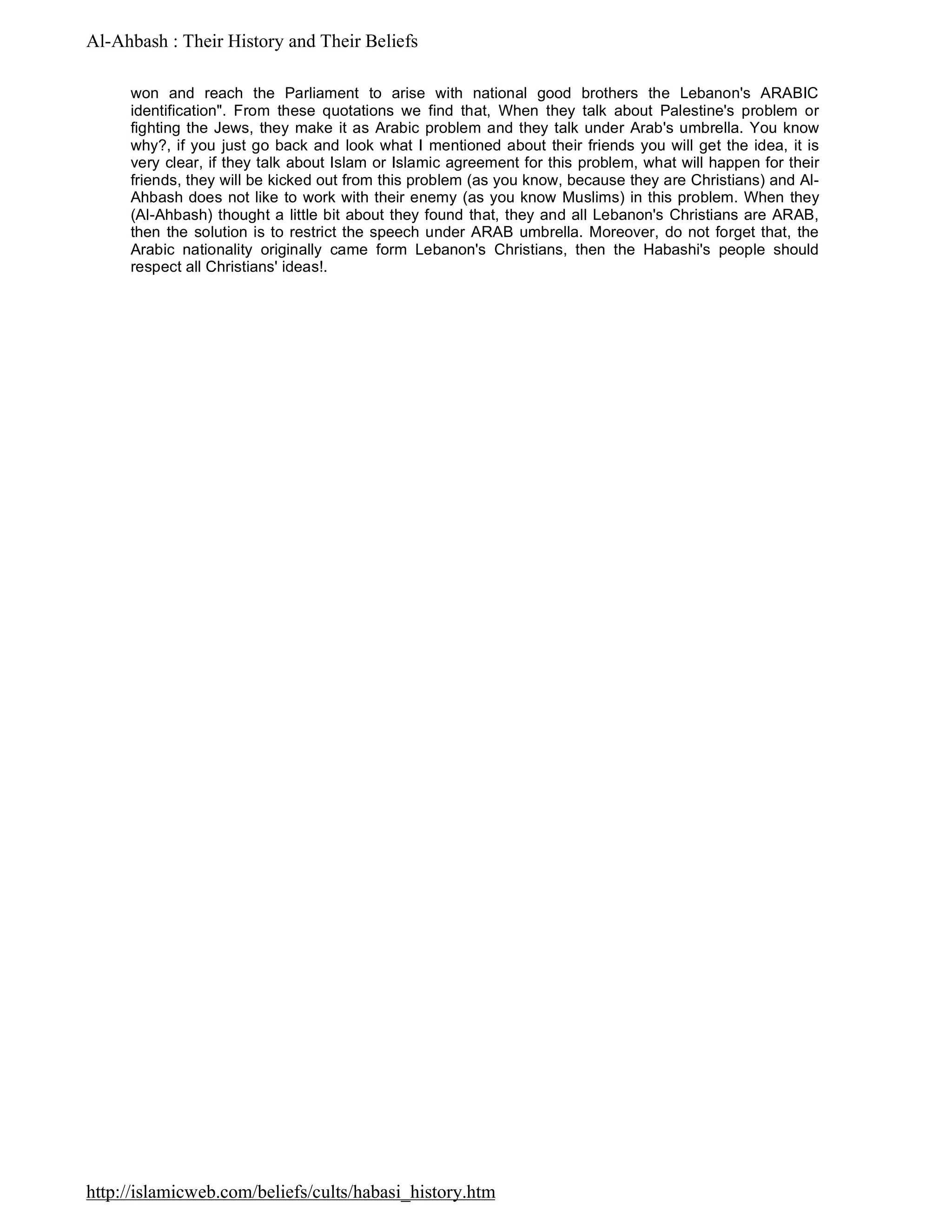 Al ahbash history and aqeedah | PDF