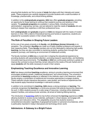 Al-Ahliyya Amman University A Hub for Academic Excellence in Jordan.docx