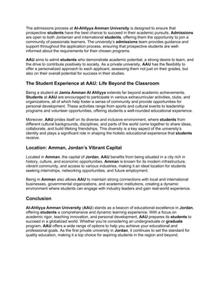 Al-Ahliyya Amman University A Hub for Academic Excellence in Jordan.docx