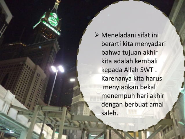 pengertian sifat Allah al-akhir | PPTX