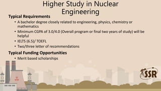 Nuclear Engineering : Prospects and Higher Studies | PPTX