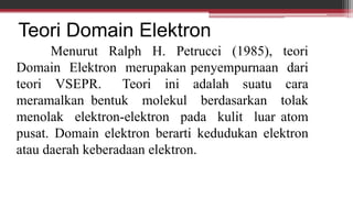 Al-As'Adiyah Balikeran 1.6. Bentuk Molekul, Teori VSEPR, dan Domain ...
