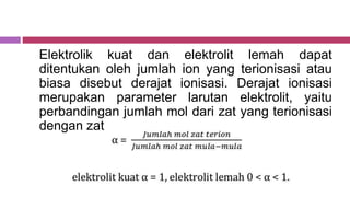 Al-As'Adiyah Balikeran 1.8. Daya Hantar Listrik Larutan Elektrolit dan ...