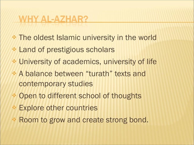 Al Azhar Ash Sharif | PPT | Islam | Religion & Spirituality