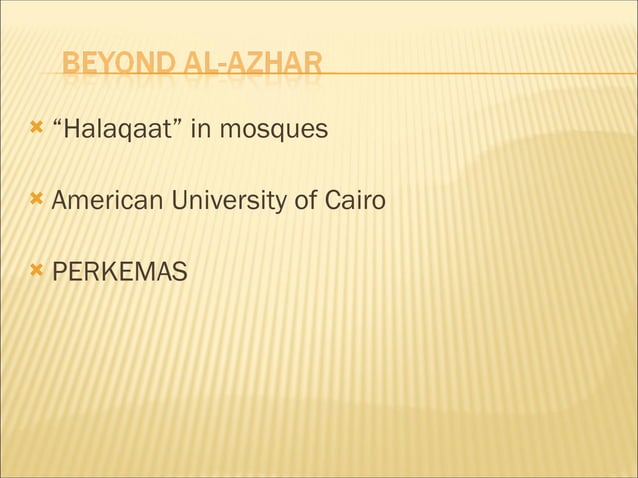 Al Azhar Ash Sharif | PPT | Islam | Religion & Spirituality
