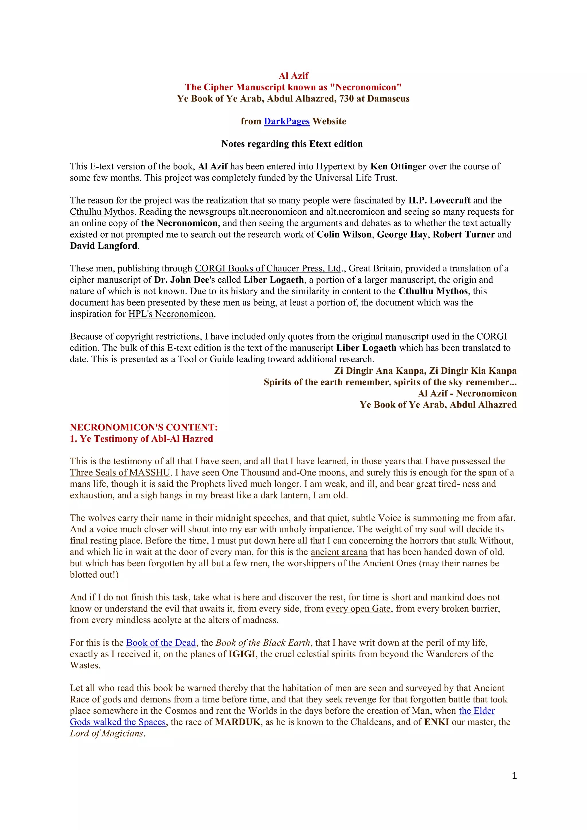 Al azif-necronomicum | PDF