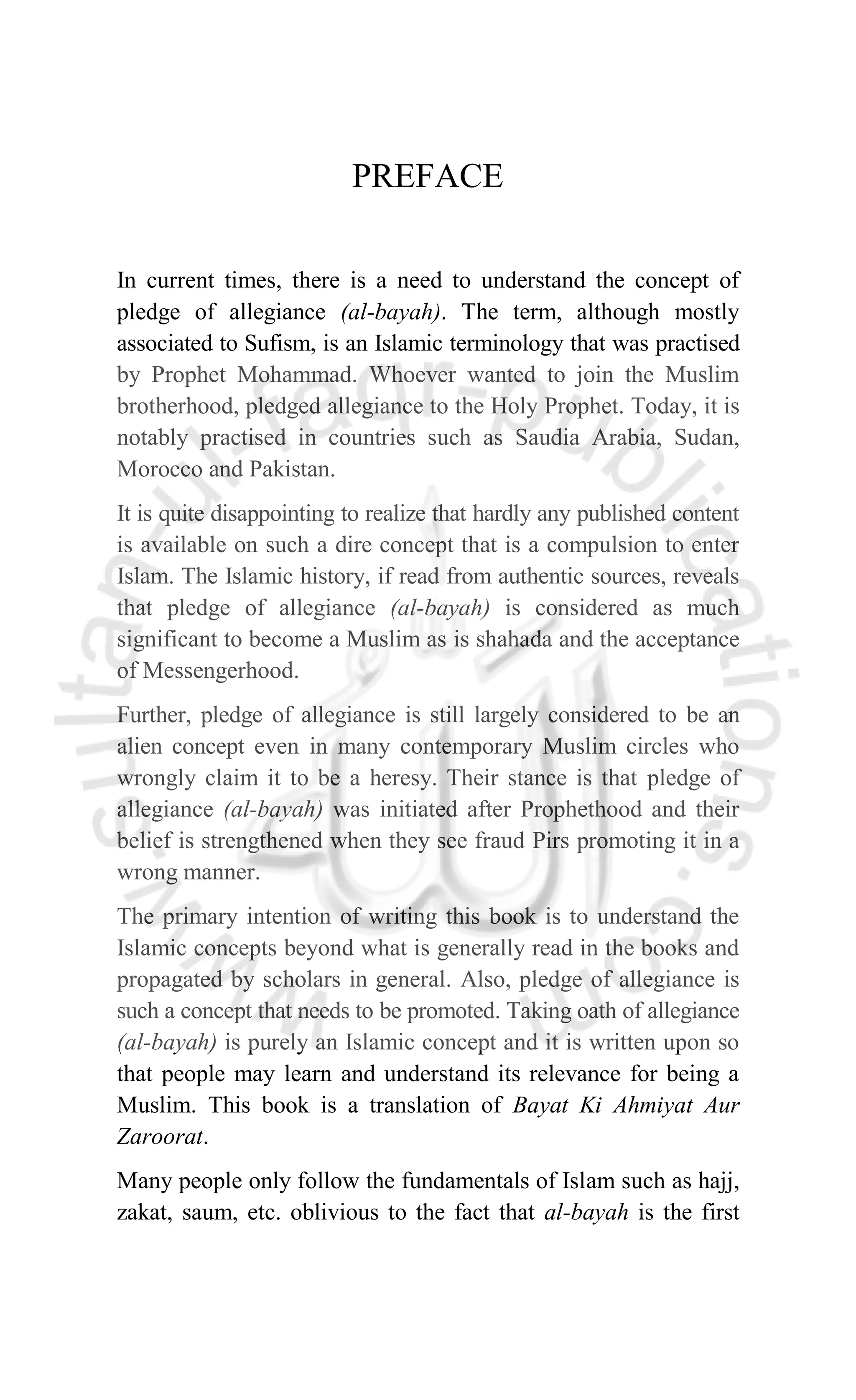 Al bayah - Pledge of Allegiance in Sharia & Sufism | PDF