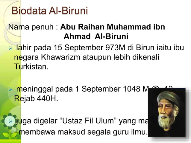Al biruni | PPT