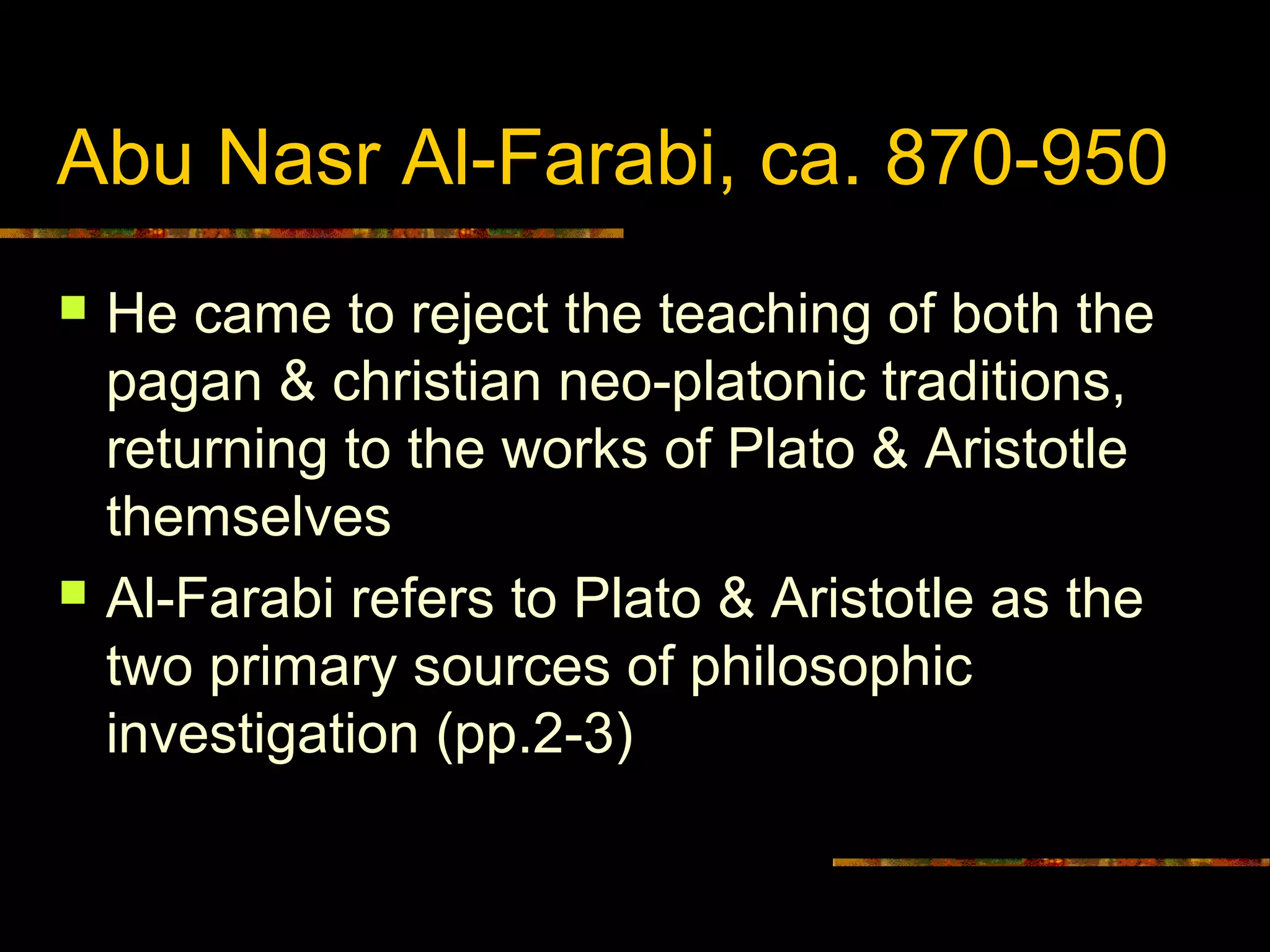 Al farabi | PPT