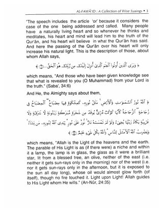 Al fawaid : A collection of wise sayings -Ibn Qayyim | PDF