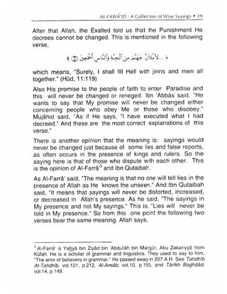 Al fawaid : A collection of wise sayings -Ibn Qayyim | PDF