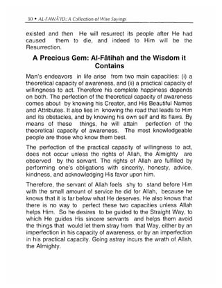 Al fawaid : A collection of wise sayings -Ibn Qayyim | PDF