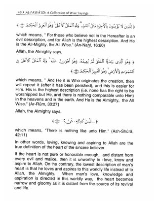 Al fawaid : A collection of wise sayings -Ibn Qayyim | PDF