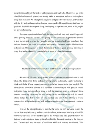 Al filaha volume i (english) | PDF