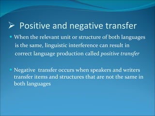 Al g5-presentation on language transfer | PPT | Education