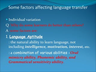 Al g5-presentation on language transfer | PPT