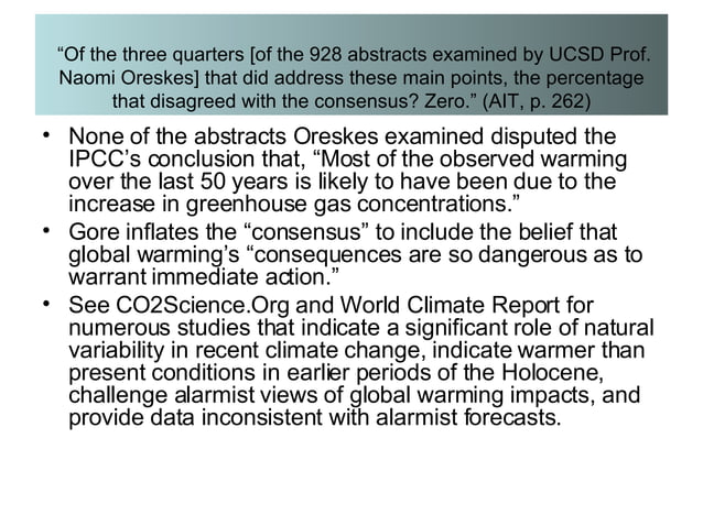 Al Gore, Climate Change & Inconvenient Truth | PPT | Geography | Science