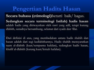 Al haditsul hasan (ULUMUL HADITS) | PPT