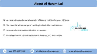 Al-Haram - Comfortable and Trendy Men’s Jubba or Thobes | PPT