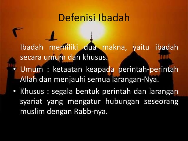 Al islam - falsafah ibadah | PPTX