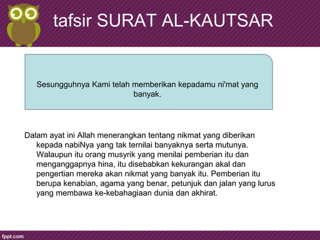 Surat Al kautsar | PPTX