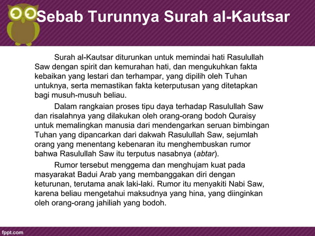 Surat Al kautsar | PPTX