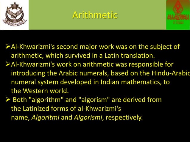 Al khwarizmi | PPTX | Islam | Religion & Spirituality