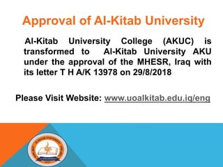 Al kitab university | PPT