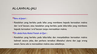 KESALAHAN AL-LAHN JALI & AL-LAHN KHAFI.pptx